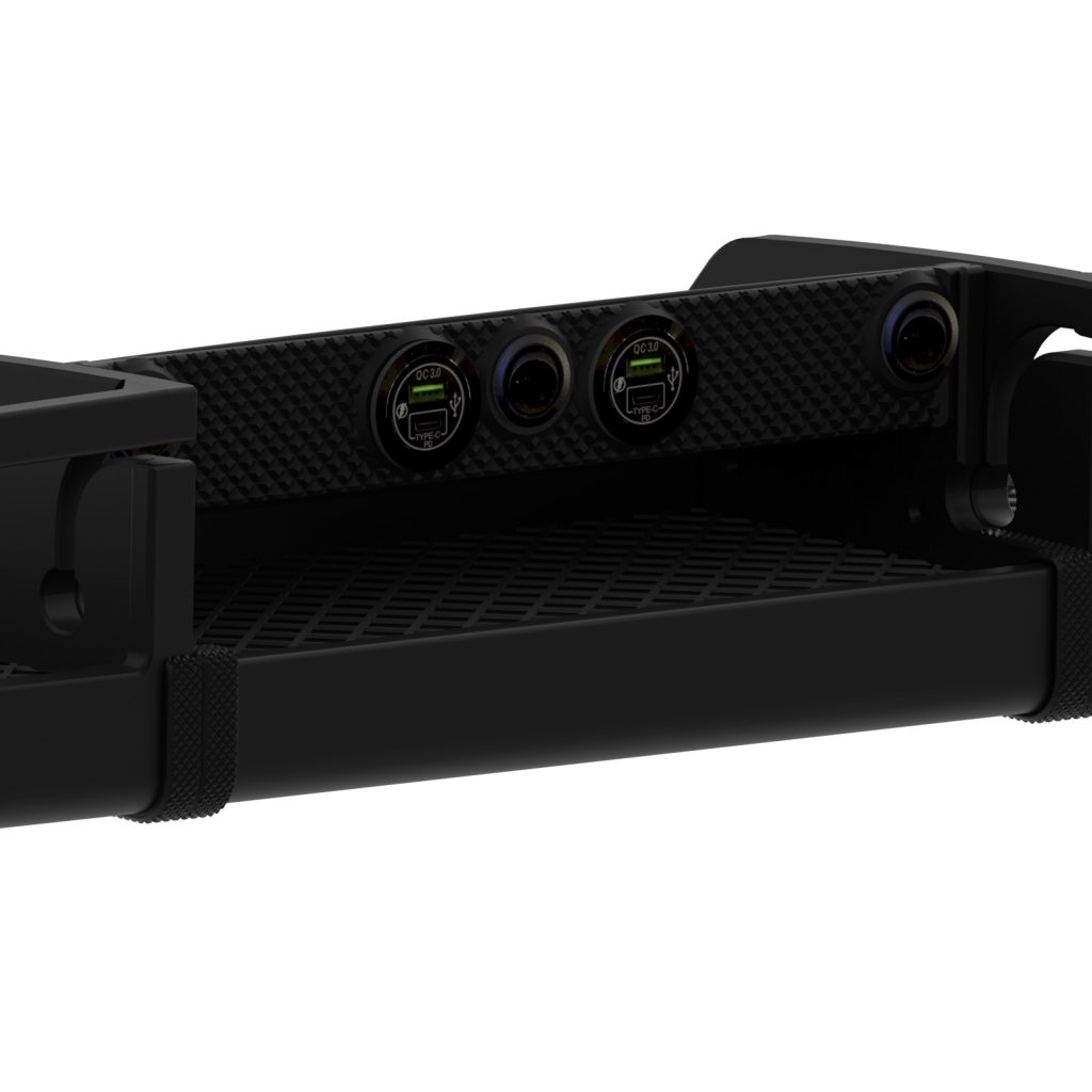 2024 Full Face Roof Console V2DC Black - Cruiser 70 Series